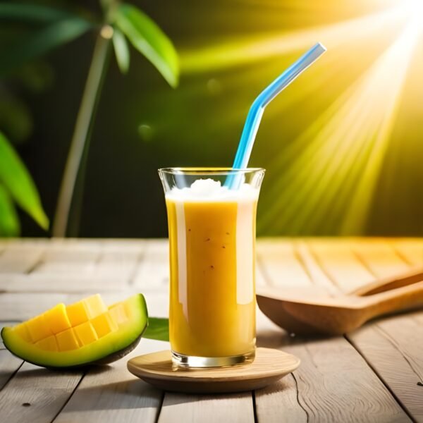 Vegan Mango Lassi Recipe - Tastiest Tropical Creamy Lassi Ever ...